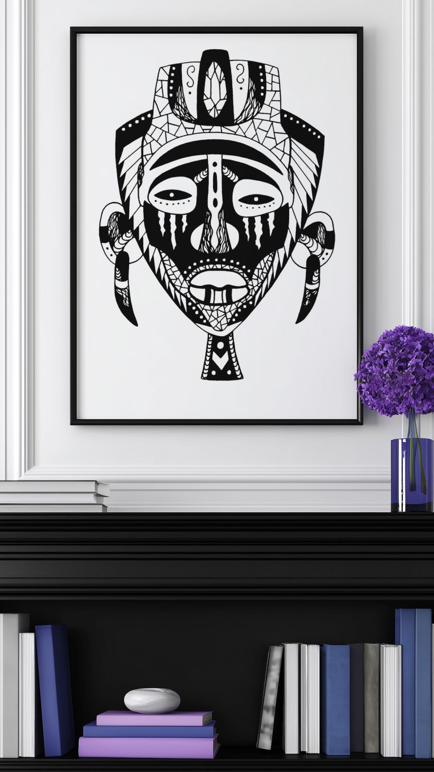 6 African Mask Drawing Artworks That Inspire Creativity