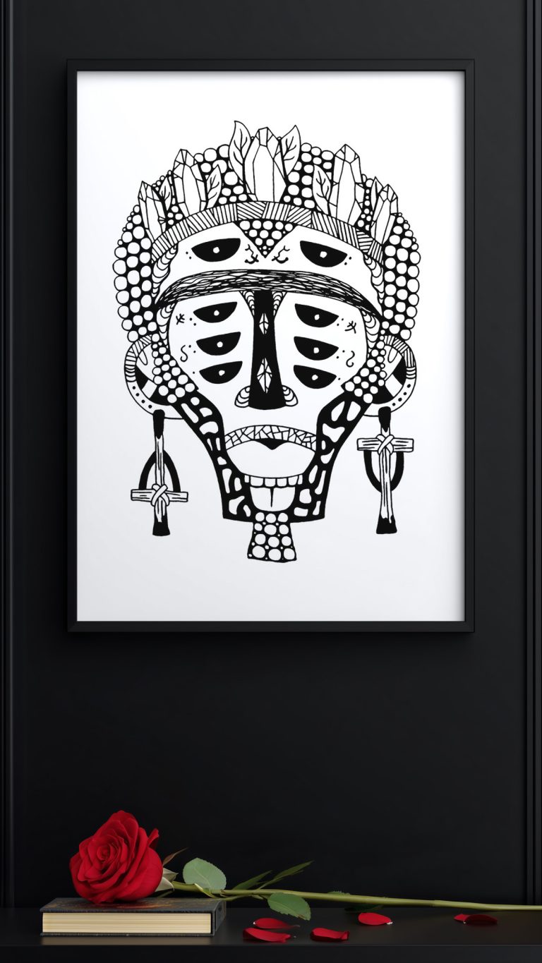 6 African Mask Drawing Artworks That Inspire Creativity